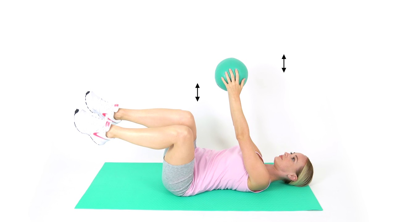 Dead Bug - Twist with Ball Hands - YouTube