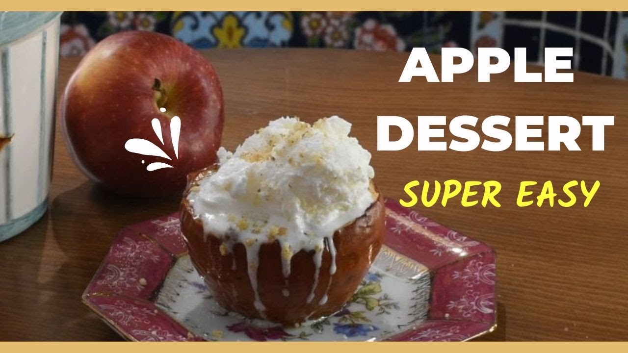 dessert recipes easy at home with 1 apple. the easiest 5 ingredient dessert. - YouTube