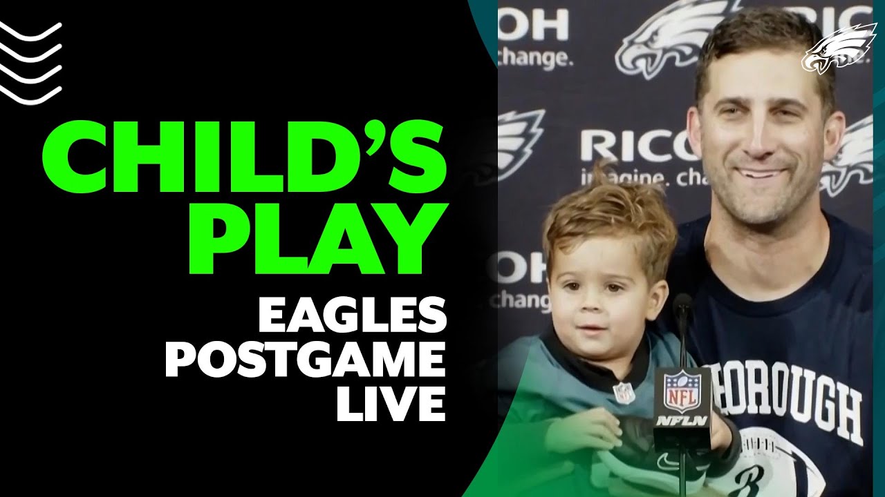 Nick Sirianni (and his son) reaction after the Eagles' win over the ...