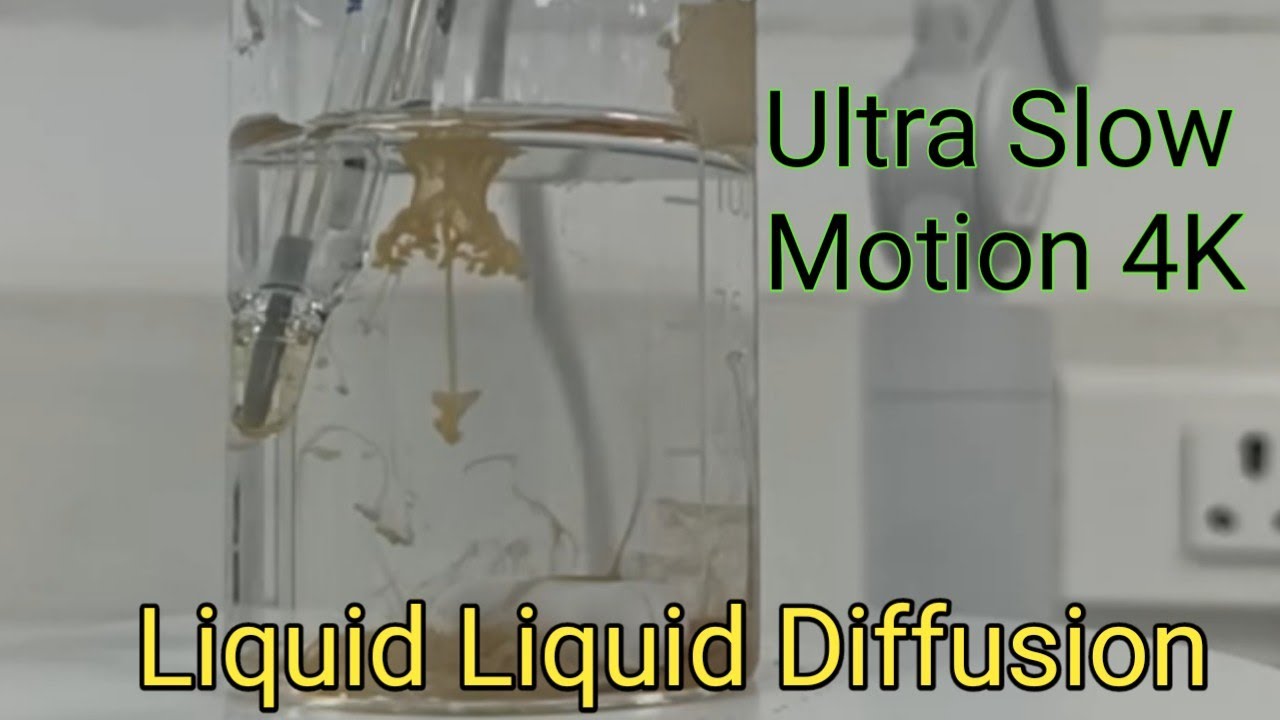 Liquid Liquid Diffusion | Ultra Slow Motion 4K Video | Time Wrap Clip ...