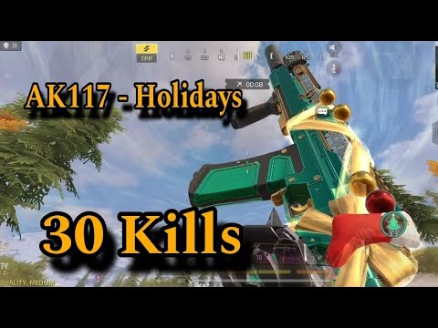 AK117 - Holidays is back 🤩 | 30 Kills Solo vs Squads gameplay 🤯 | Call ...