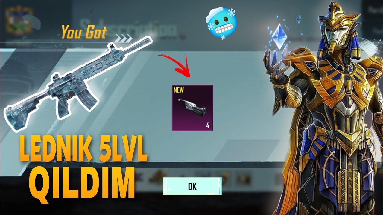 M416 lednik 5 lvl boldi 😁🥶 / ASILBEK OFF / matryal chiqarish / Pubg ...