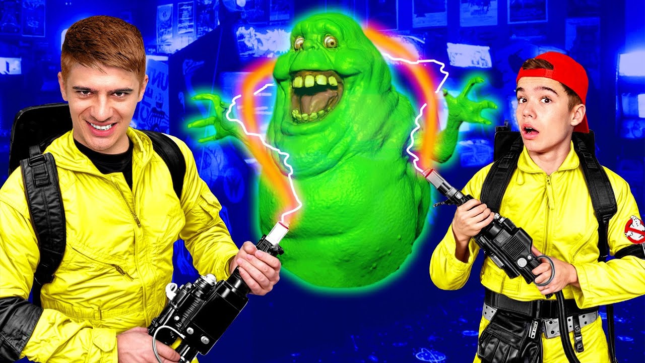 GHOSTBUSTERS in Real Life ! – In A Theme Park - YouTube