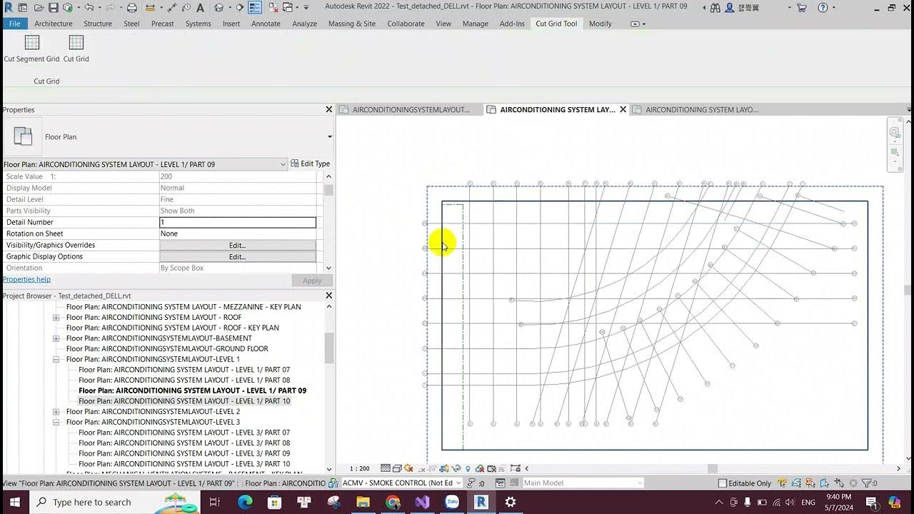 Automatic Extend on Grids and Multi Segment Grid to Scopbox in Revit by Revit API - YouTube