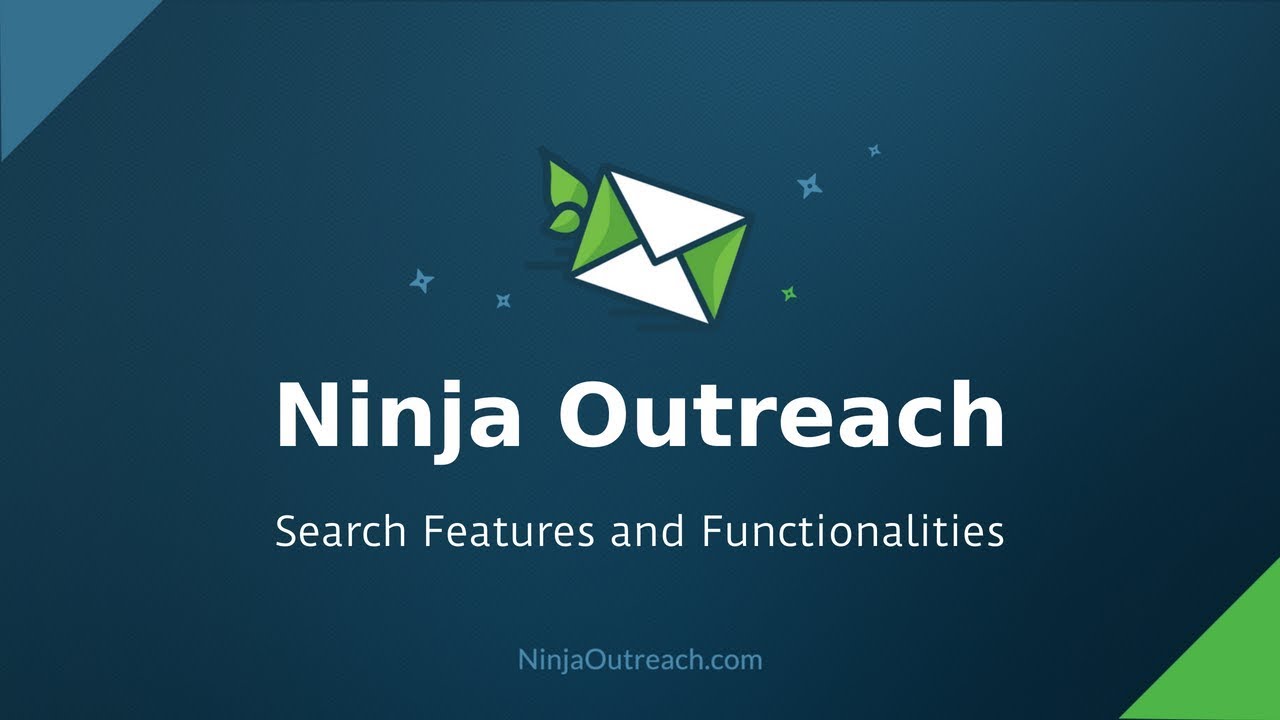 NinjaOutreach Search Features - YouTube