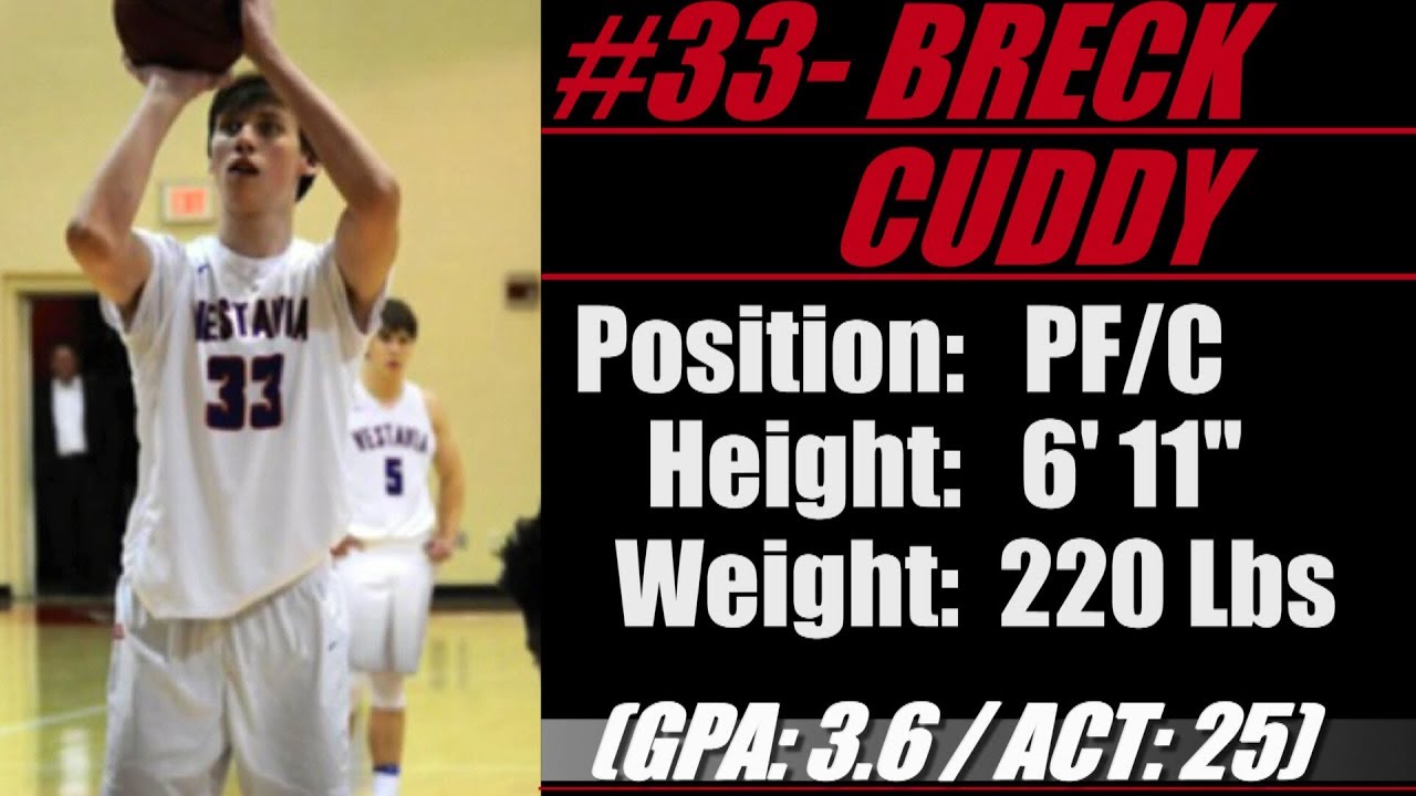 2018 -Street Light Recruiting- PF-C- Breck Cuddy (6’ 11”- 220 ...