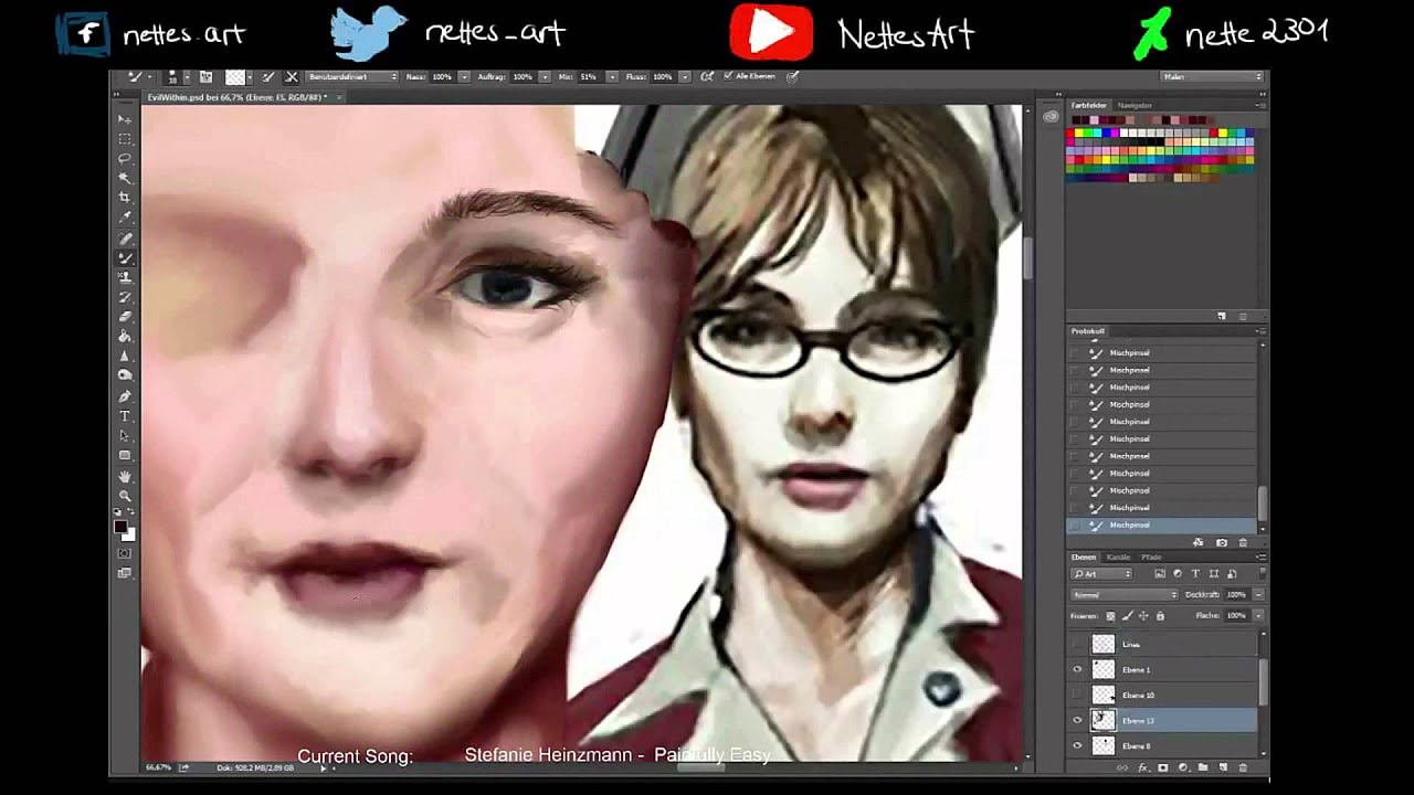 Let's Draw The Evil Within Fanart Part #08 - YouTube