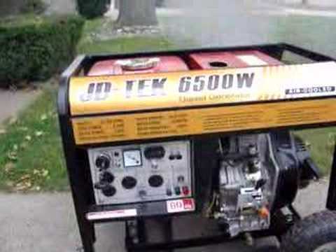 JD tek 6500W Diesel - YouTube