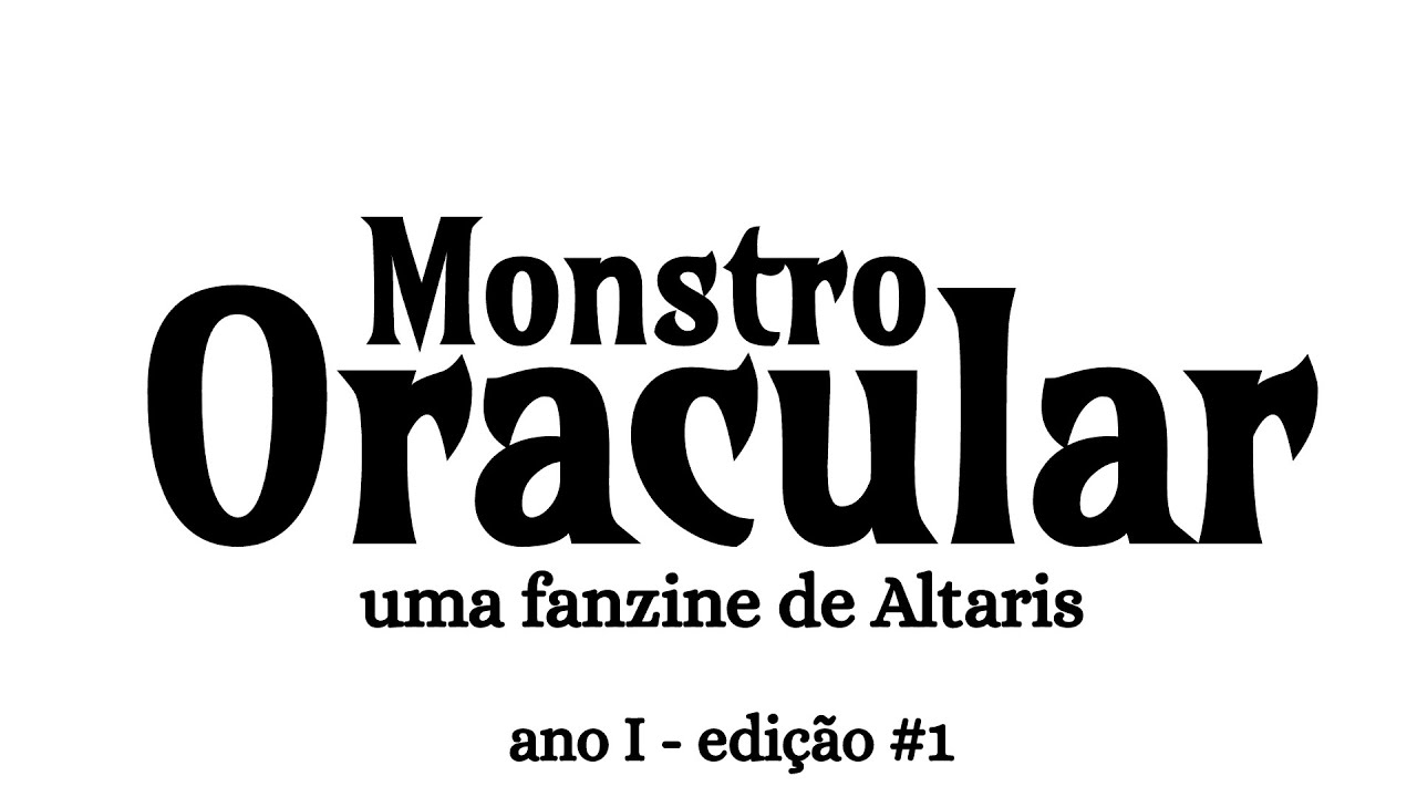 MONSTRO ORACULAR, um fanzine para ALTARIS RPG - YouTube
