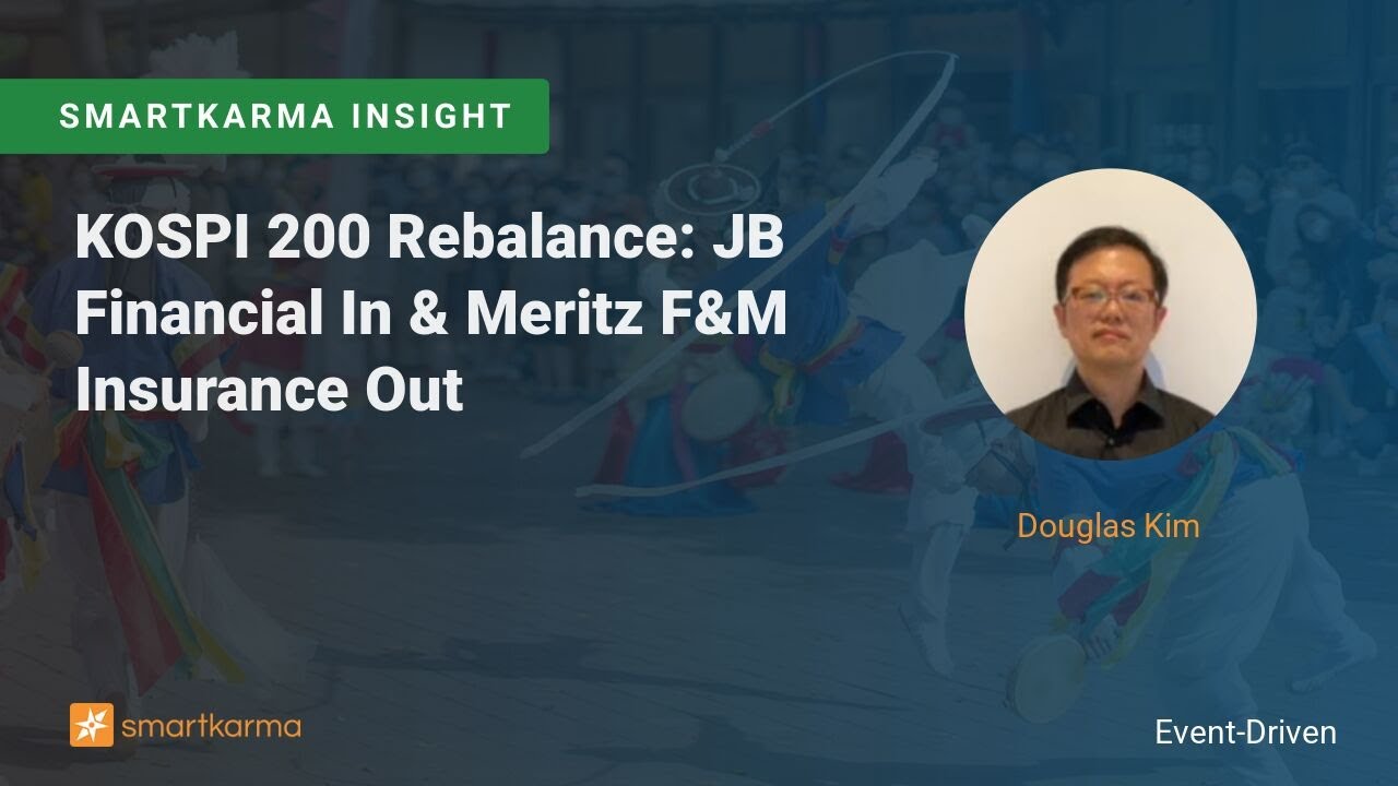 KOSPI 200 Rebalance: JB Financial In & Meritz F&M Insurance Out - YouTube