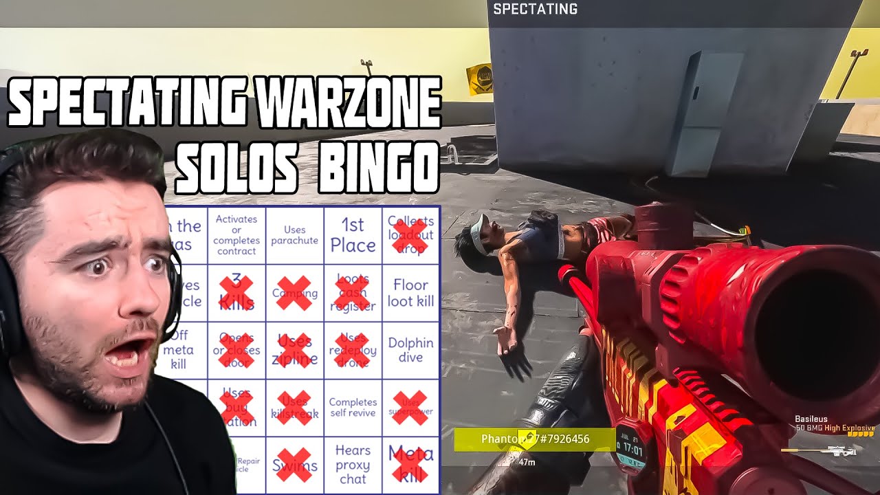DIABOLICAL - Warzone Solos Spectating Bingo - YouTube