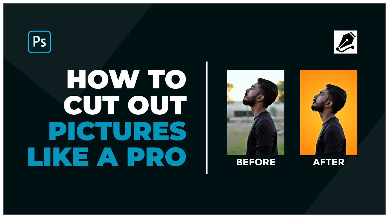 How to cut out pictures like a pro in photoshop. - YouTube