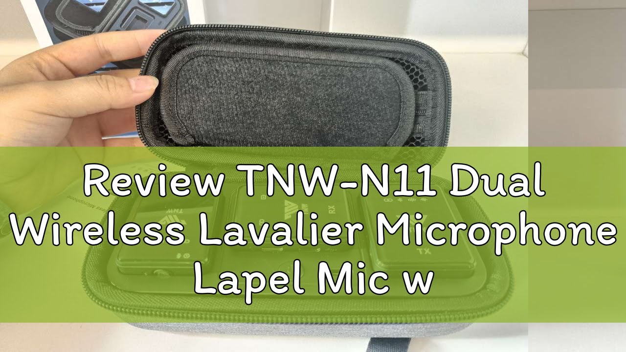 Review TNW-N11 Dual Wireless Lavalier Microphone Lapel Mic with ...