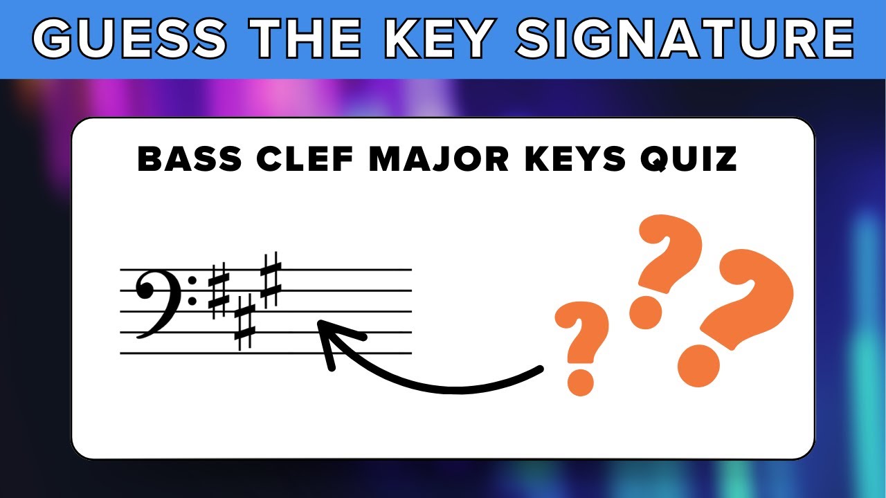Key Signature Quiz | Bass Clef Major Keys - YouTube