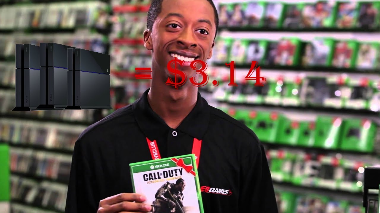 When you sell stuff at gamestop! (Skit) - YouTube