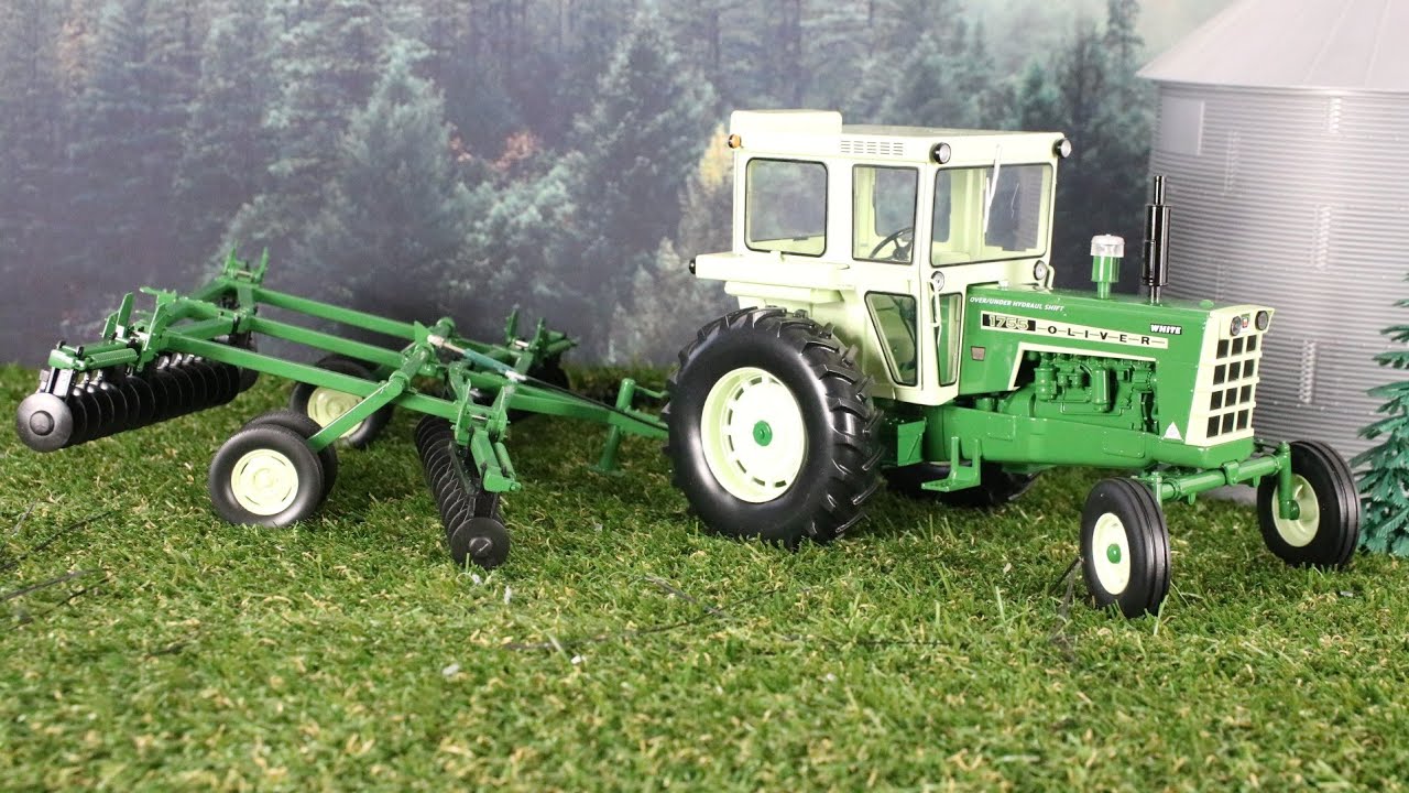 SpecCast 1/16 double Look - Oliver 1755 & 263 Disc Harrow! - YouTube