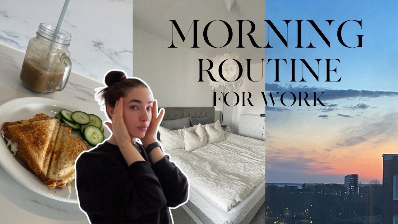My morning routine for work - realistic and productive (9-5 job) - YouTube