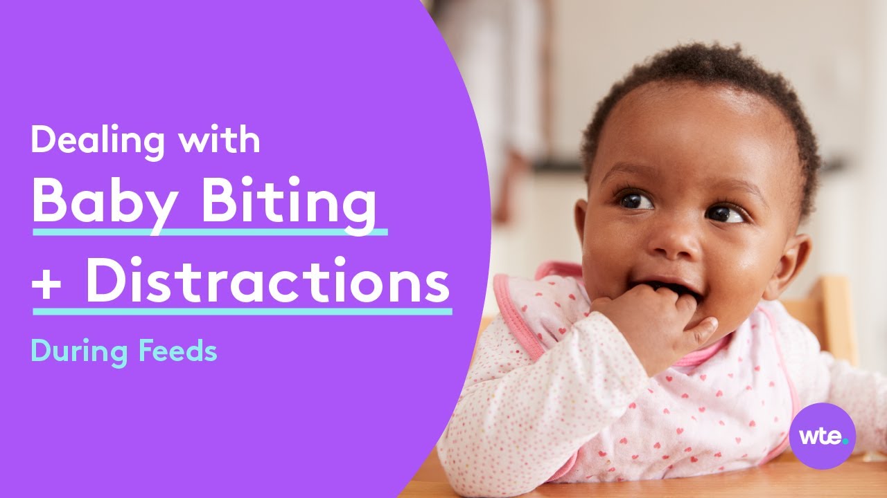 Biting and Distraction While Feeding Your Baby - What to Expect - YouTube