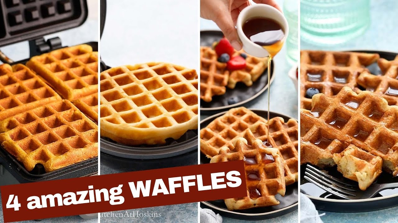 2 Light & Fluffy Almond Flour Waffles! - YouTube