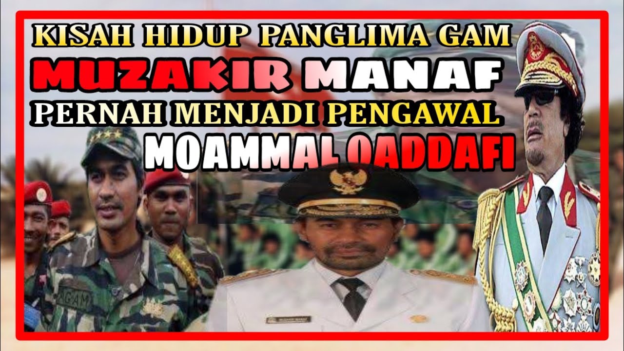 Kisah Muzakir Manaf, Panglima GAM Eks Militer Libya yg Pernah Menjadi ...