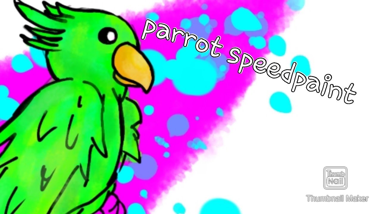 Random parrot speedpaint - YouTube