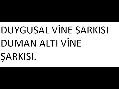 Duman Altı Vine Şarkısı Duygusal Fon Müziği