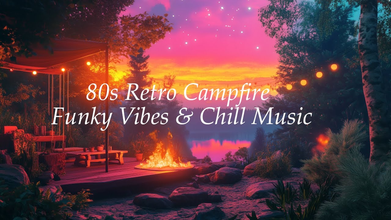 🔥🌈 "80s Retro Campfire – Funky Vibes & Chill Music" 🌈🔥 [4K with MUSIC ...