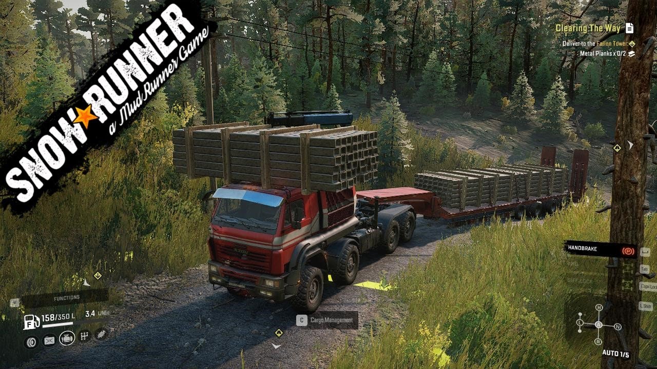 SnowRunner Task Clearing The Way Taymyr Quarry - YouTube
