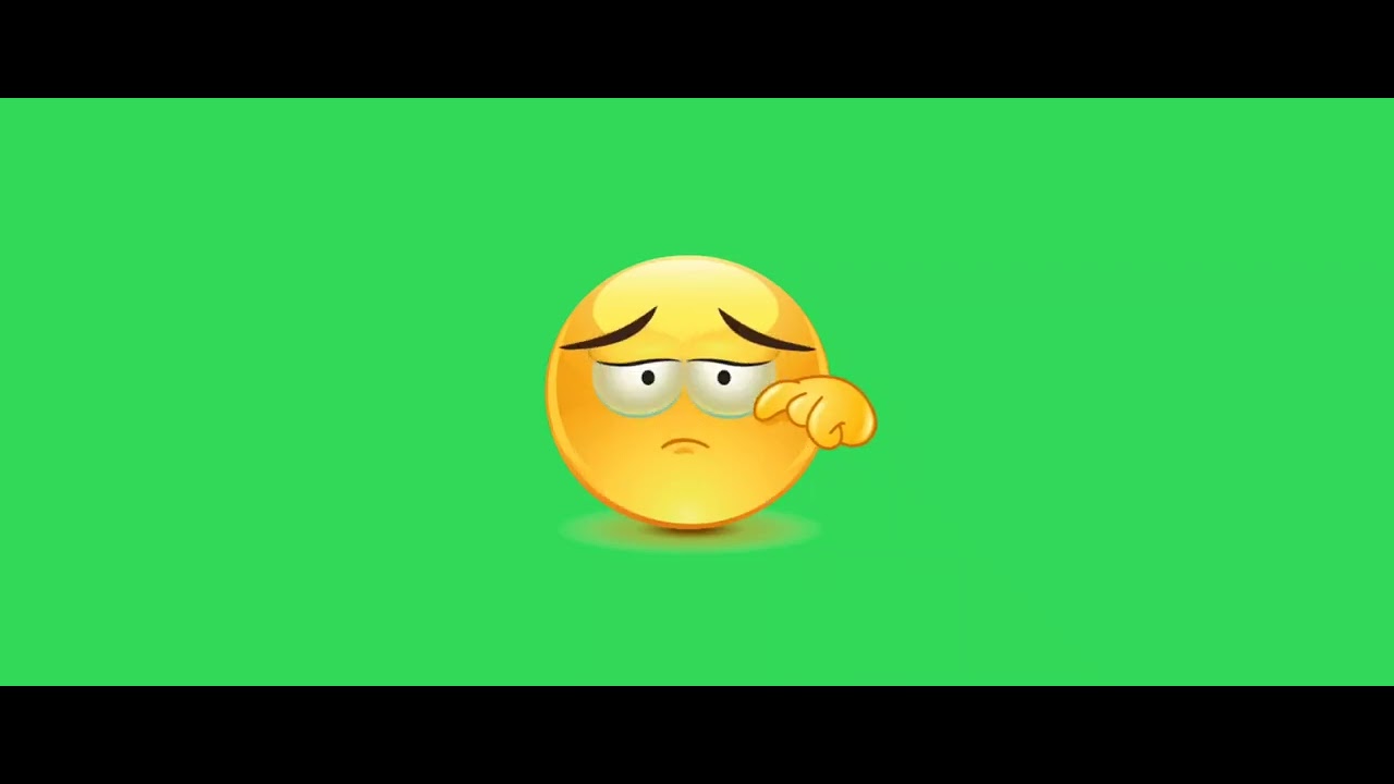 Crying Emoji green screen no copyright - YouTube