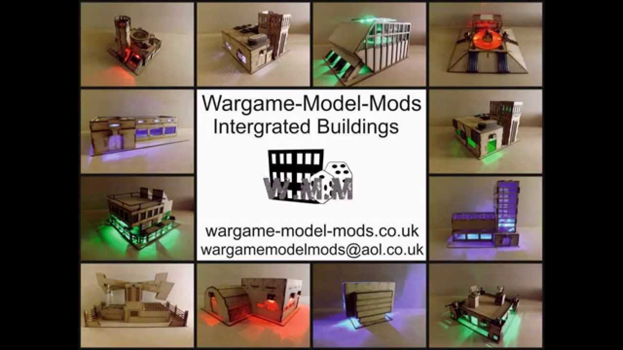 Wargame-Model-Models Kickstarter Integrated Buildings 28mm warhammer ...
