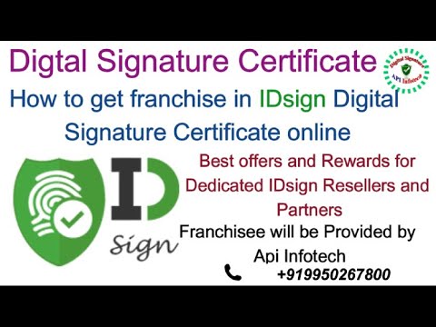 How to take IDsign DSC Franchise. How to become DSC Partner, DSC ...