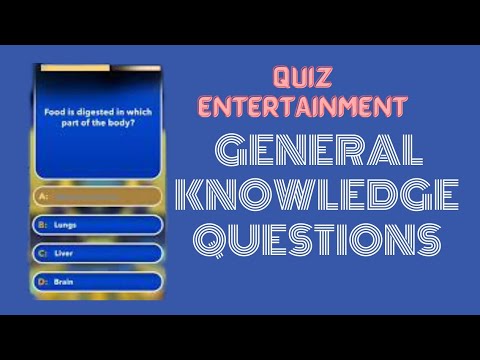 Entertainment Quiz #1st | General Knowledge Questions Impossible Quiz 2 ...