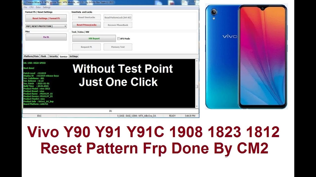 Vivo Y90 Y91 Y91C Reset Pattern Frp Done By CM2 - YouTube