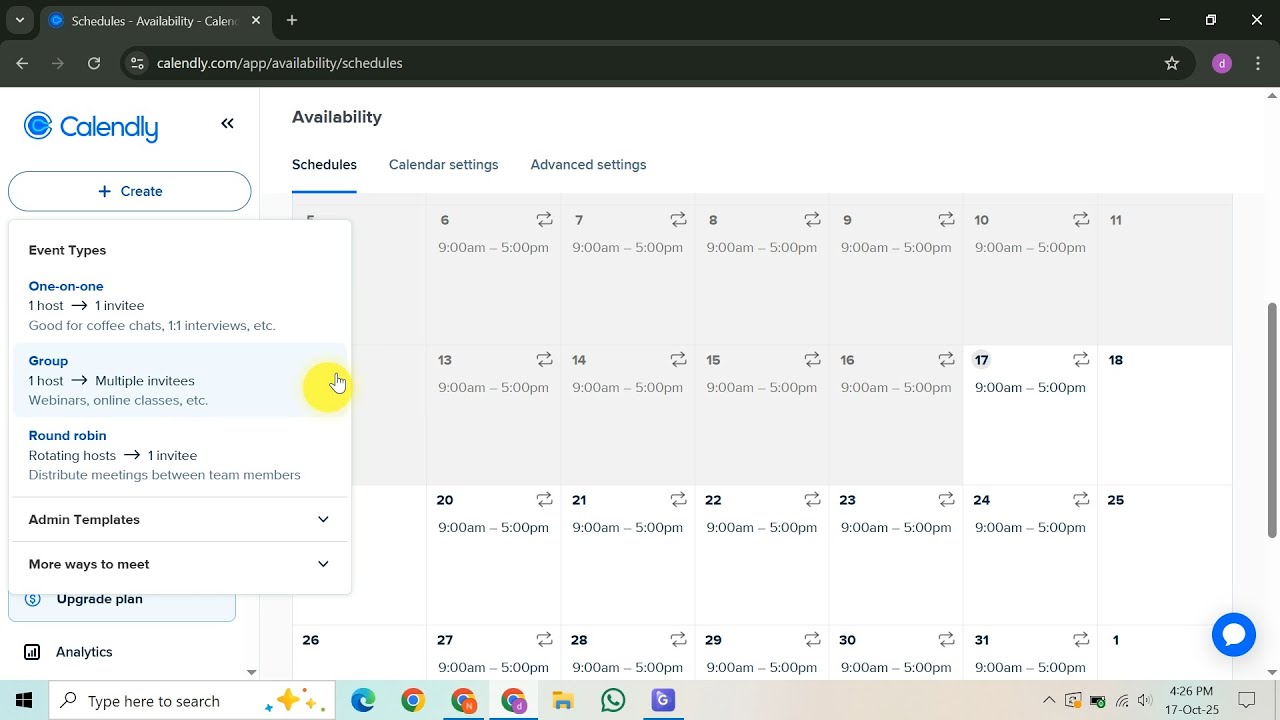 How To Set Up Calendly Schedule - YouTube