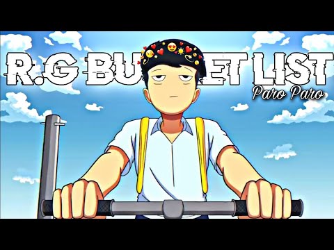 RJ BUCKET LIST II RJ BUCKEST LISTE EDITZ PARO PARO II EDITZ II PARO ...