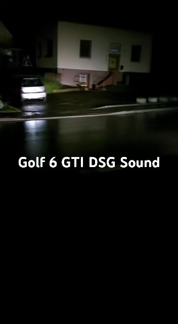 Golf 6 GTI DSG Sound 🔊 - YouTube