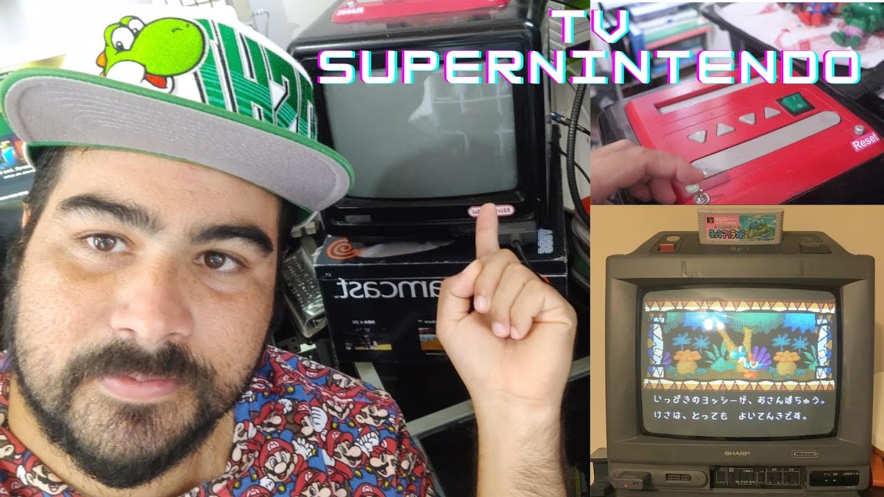 COMPREI UMA TV COM UM SUPER NINTENDO DENTRO IGUAL DA DÉCADA DE 90 ...
