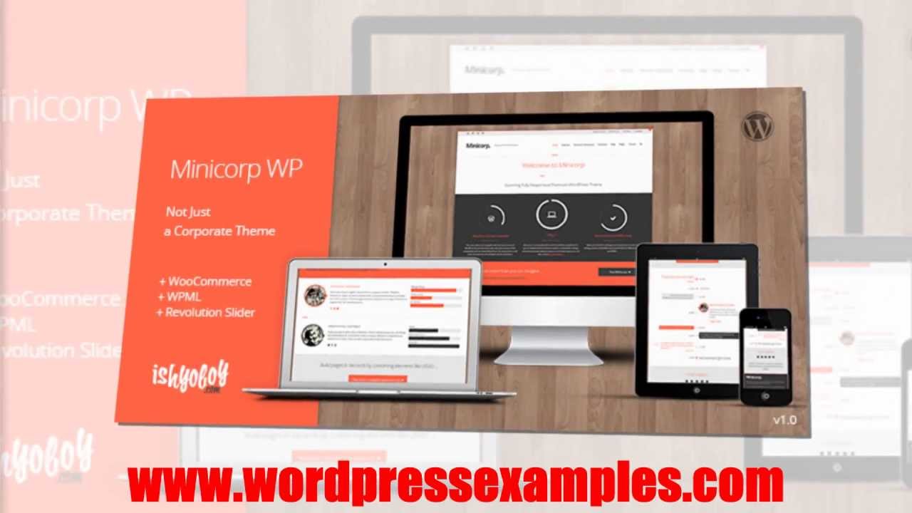Minicorp Wordpress Theme - Corporate Wordpress Theme Minicorp WP - YouTube