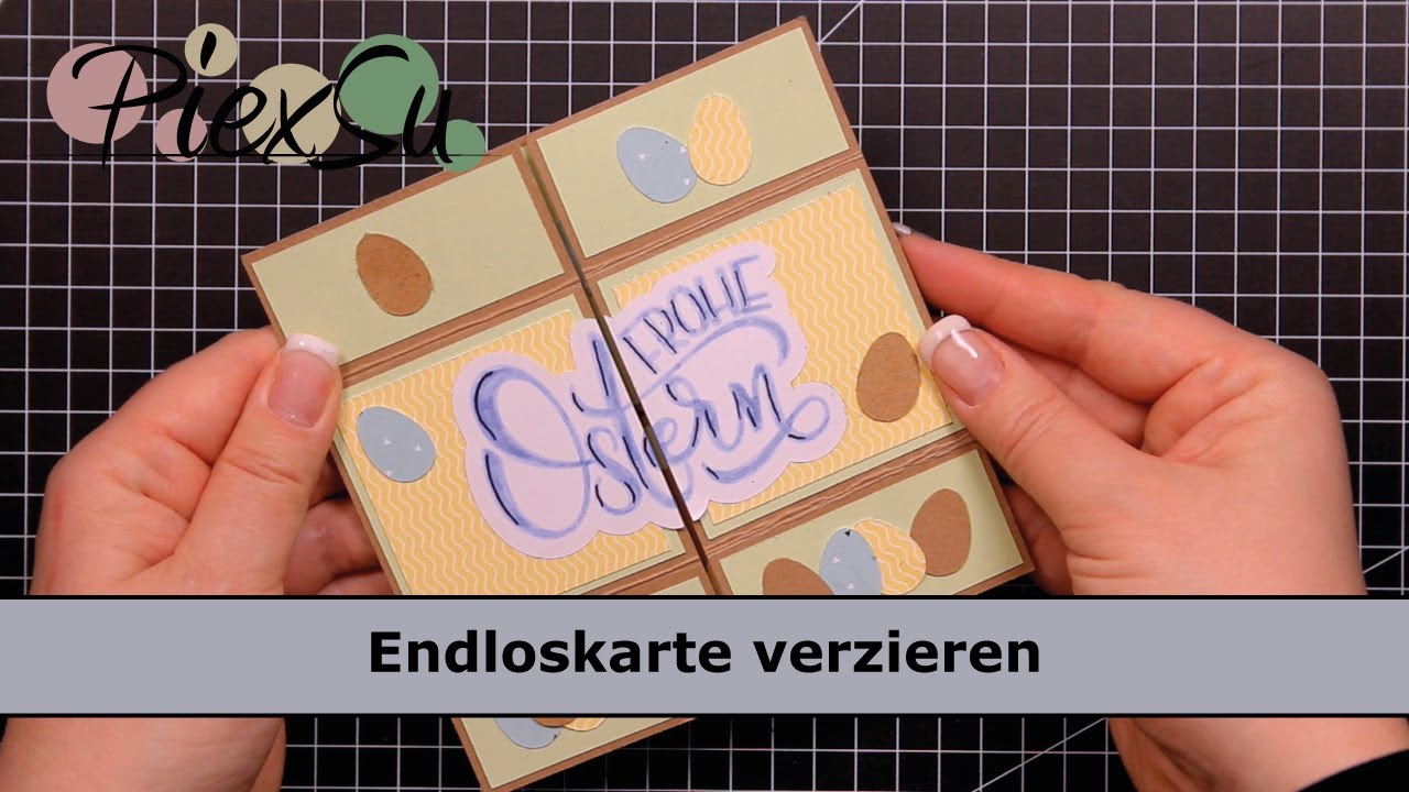 Endloskarte Teil 2 - Karte verzieren | PiexSu - YouTube