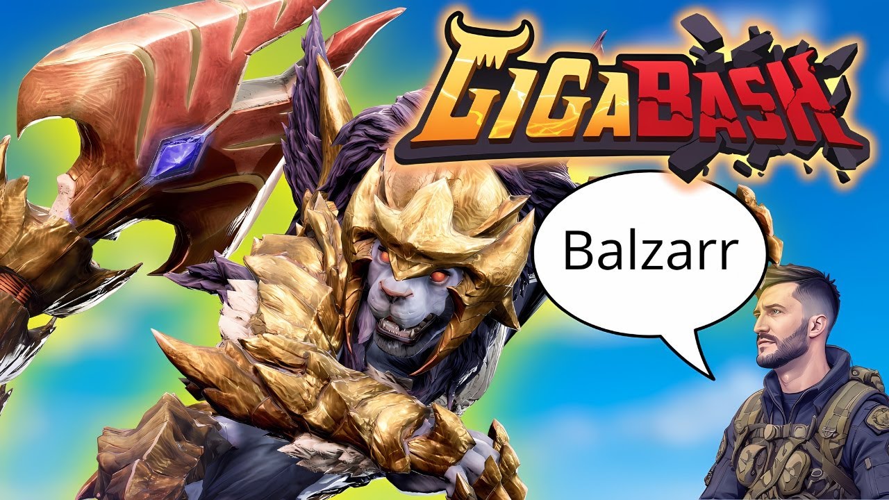 COMO usar o BALZARR no GIGABASH (MIGHTY DLC) .Todos os GOLPES e TAUNTS ...