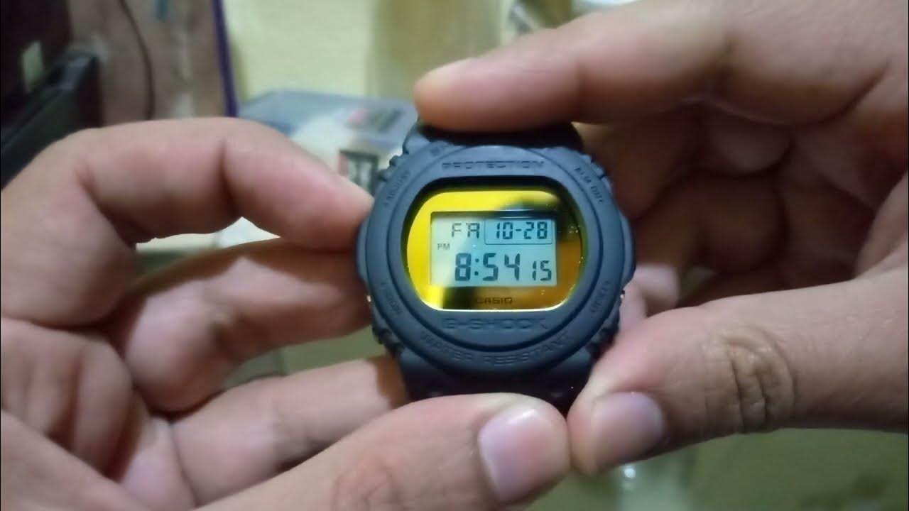 Cómo configurar la hora, minutos, fecha (día, mes, año y día de la semana) en reloj G Shock DW ...