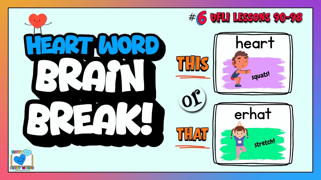 Huggy's Heart Word This or That Game #6 | UFLI Lessons 90-98 | Sight ...
