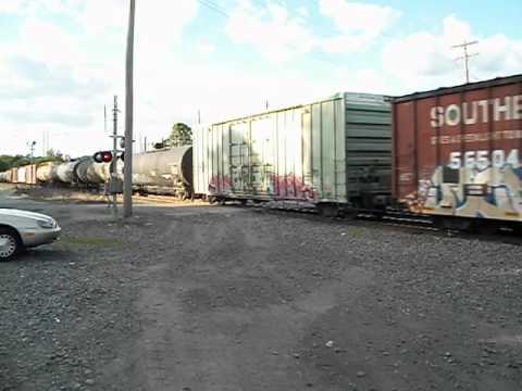 Bearings on train wheels burning up - YouTube