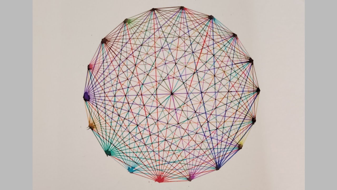 || Amazing Geometrical Pattern With Circle || Straight Line Geometry ...