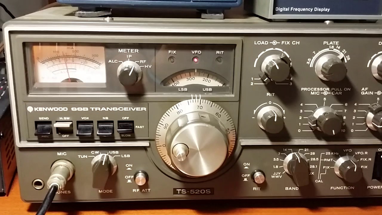 KENWOOD TS-520S VFO-520S Digital frequency didplay - YouTube