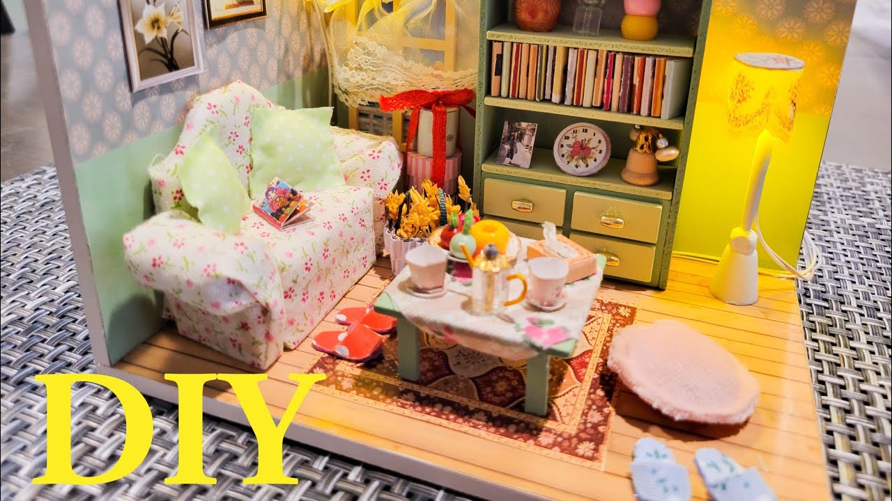 "Family Hall" // DIY Miniature House Kit // Timelapse - YouTube