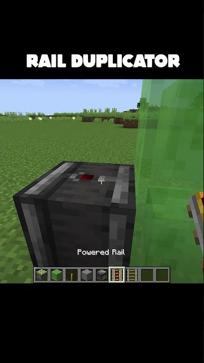 HOW TO MAKE RAIL REPEATER\DUPLICATOR IN MINECRAFT #shorts - YouTube
