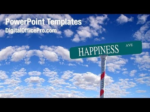 Happiness Way PowerPoint Template Backgrounds - DigitalOfficePro ...
