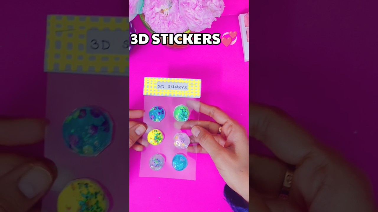 How to make Sticker at home | Diy 3D sticker | Sticker making at home # ...