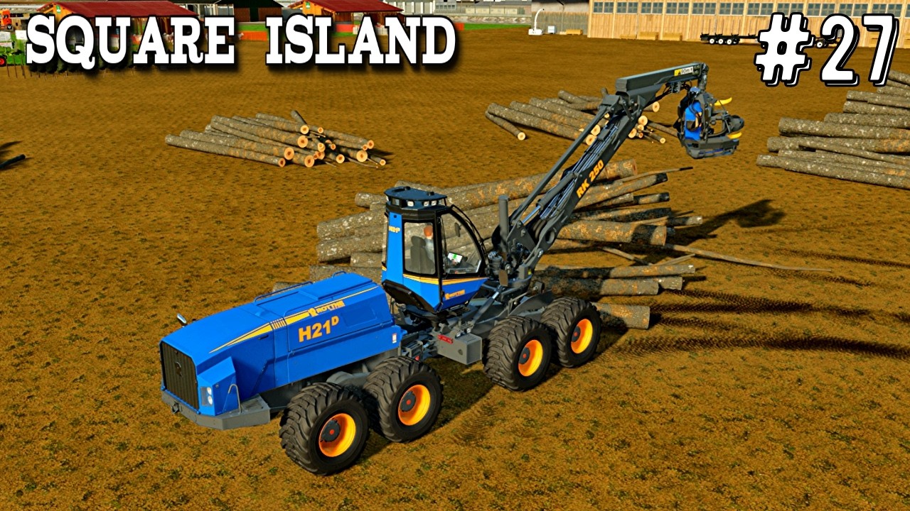 farming Simulator 22 Square Island Map Timelapse Ep #27 Mega Farm fs22 ...